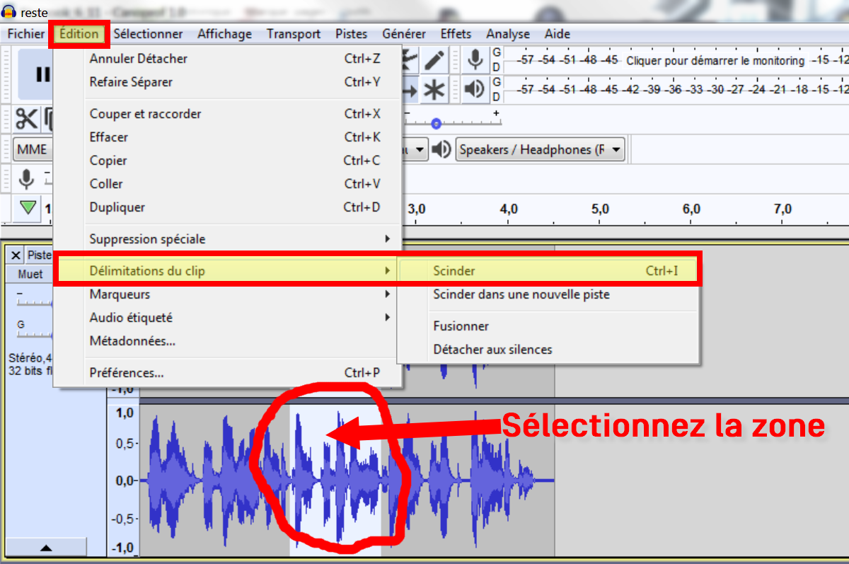 Prise en main du logiciel Audacity